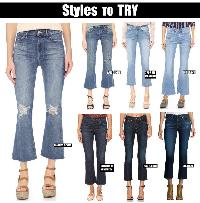 The Cropped Kick Flare Denim Trend For Spring 2016 The Jeans Blog