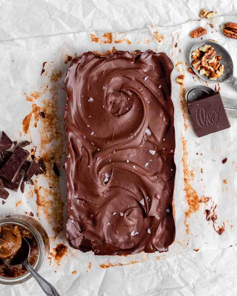 Fudgy Vegan Turtle Brownies The Mindful Hapa