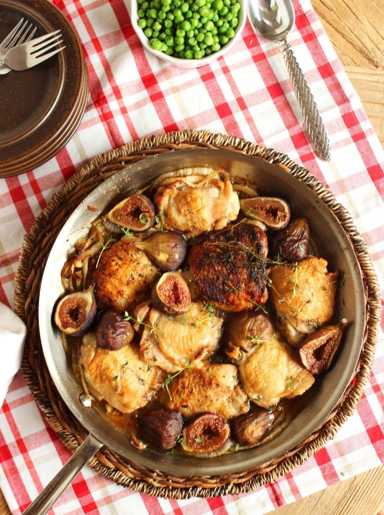 Pan Roasted Crispy Chicken Thighs With Figs The Suburban Soapbox