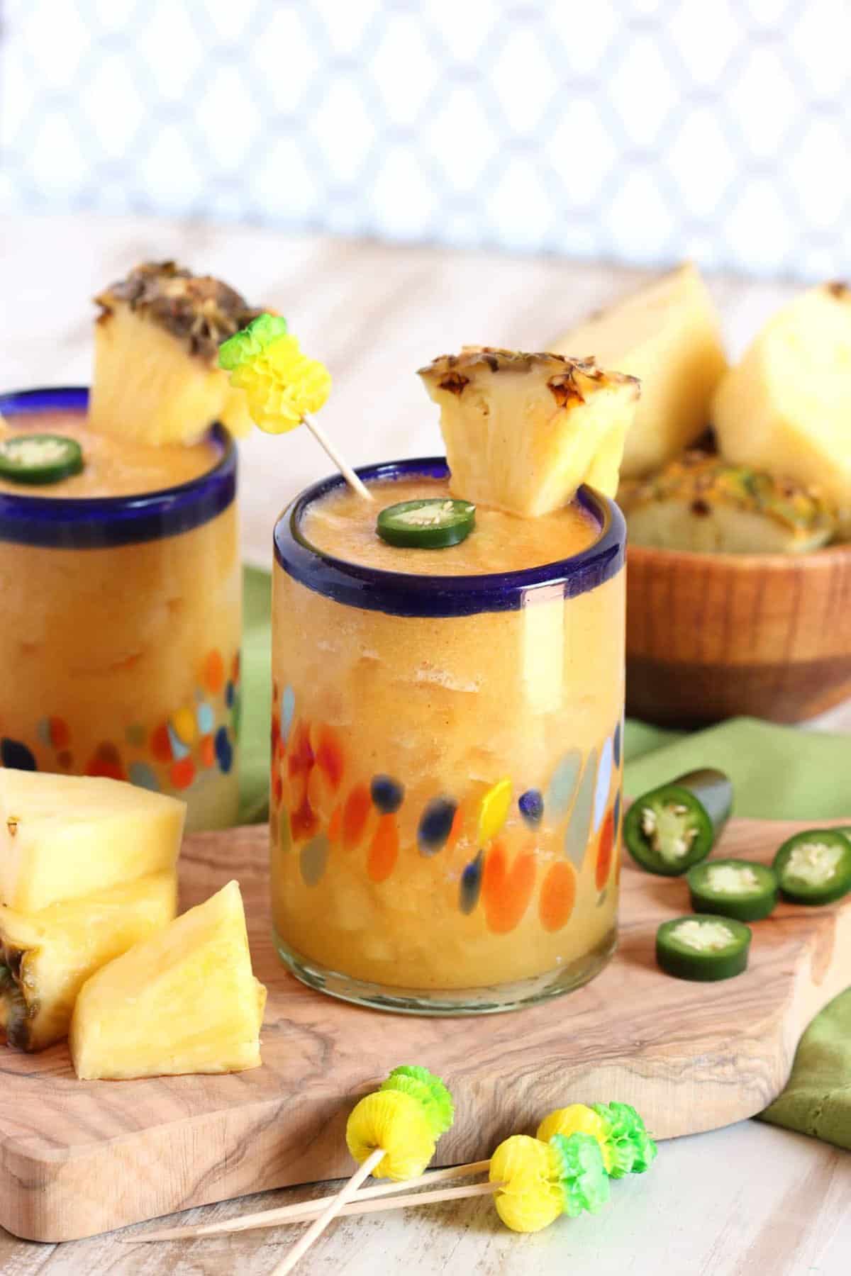 Spicy Roasted Pineapple Margarita The Suburban Soapbox