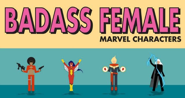 Infographic Most Badass Female Marvel Characters