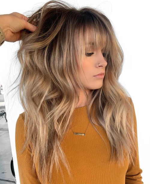 60 Lovely Long Shag Haircuts For Effortless Stylish Looks In 2023