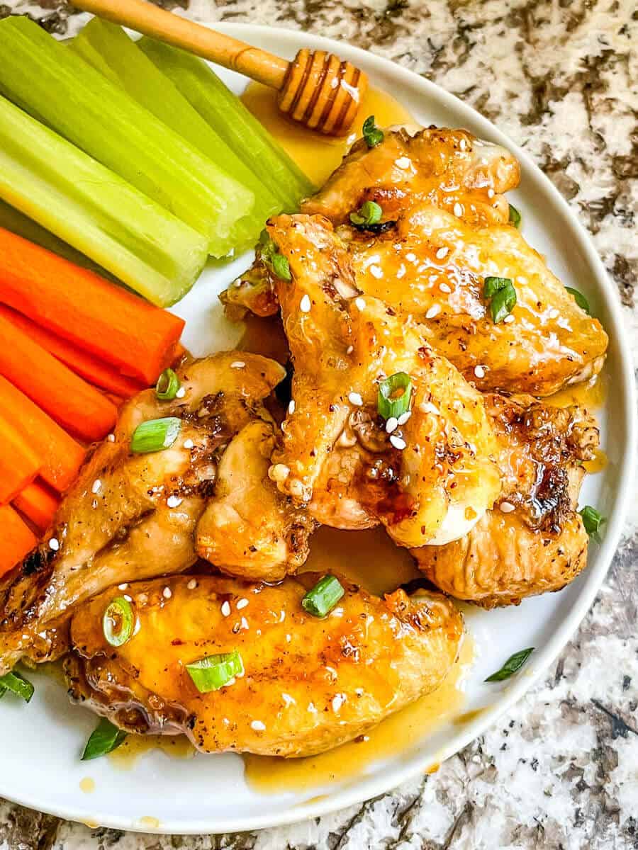 Honey Garlic Chicken Wings Recipe Story Three Olives Branch