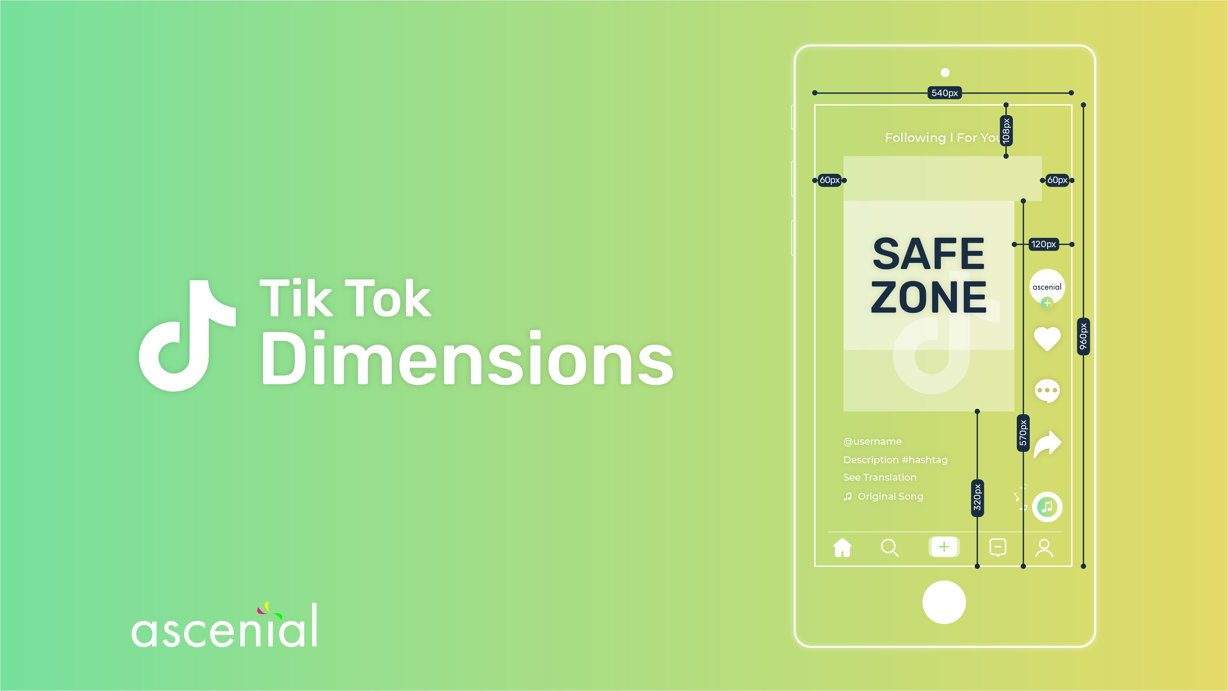 Tiktok Safe Area Template