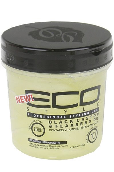 Ecostyler Styling Gel Black Castor And Flaxseed Oil 8 Oz Urbanmakes