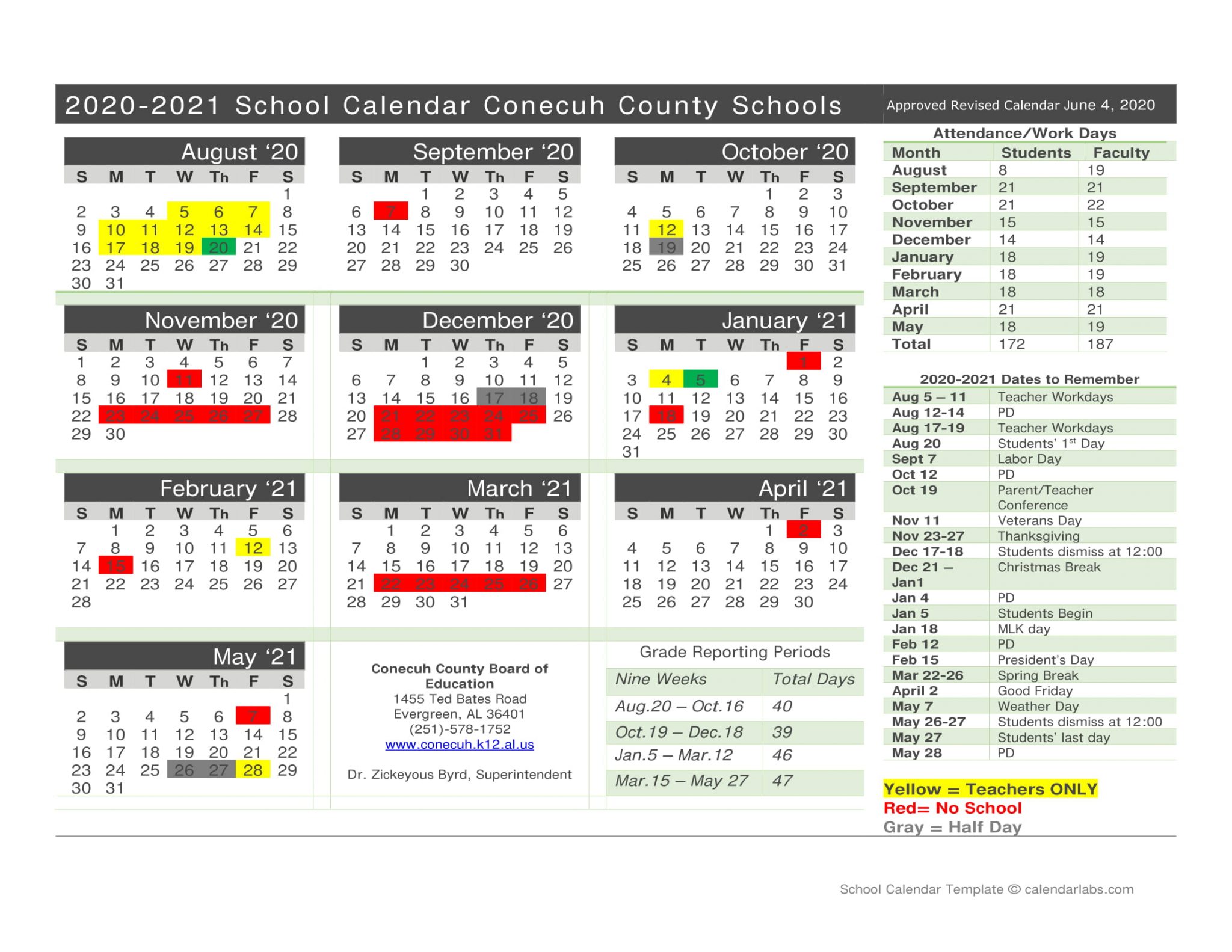 What Day Does School Startputnam County School Calendar 2020 21