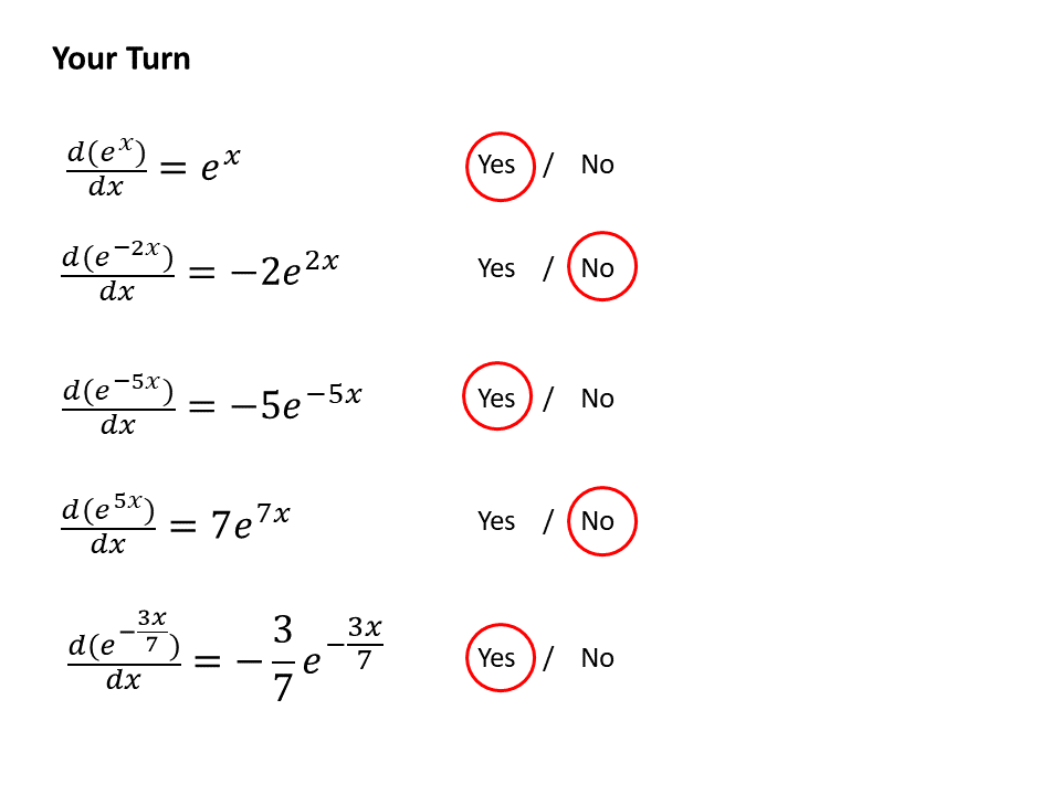 Differentiation Of The Exponential Function Variation Theory