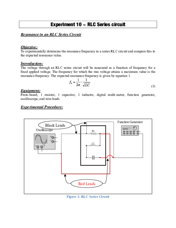 Rlc Series And Parallel Circuit Pdf Circuit Diagram