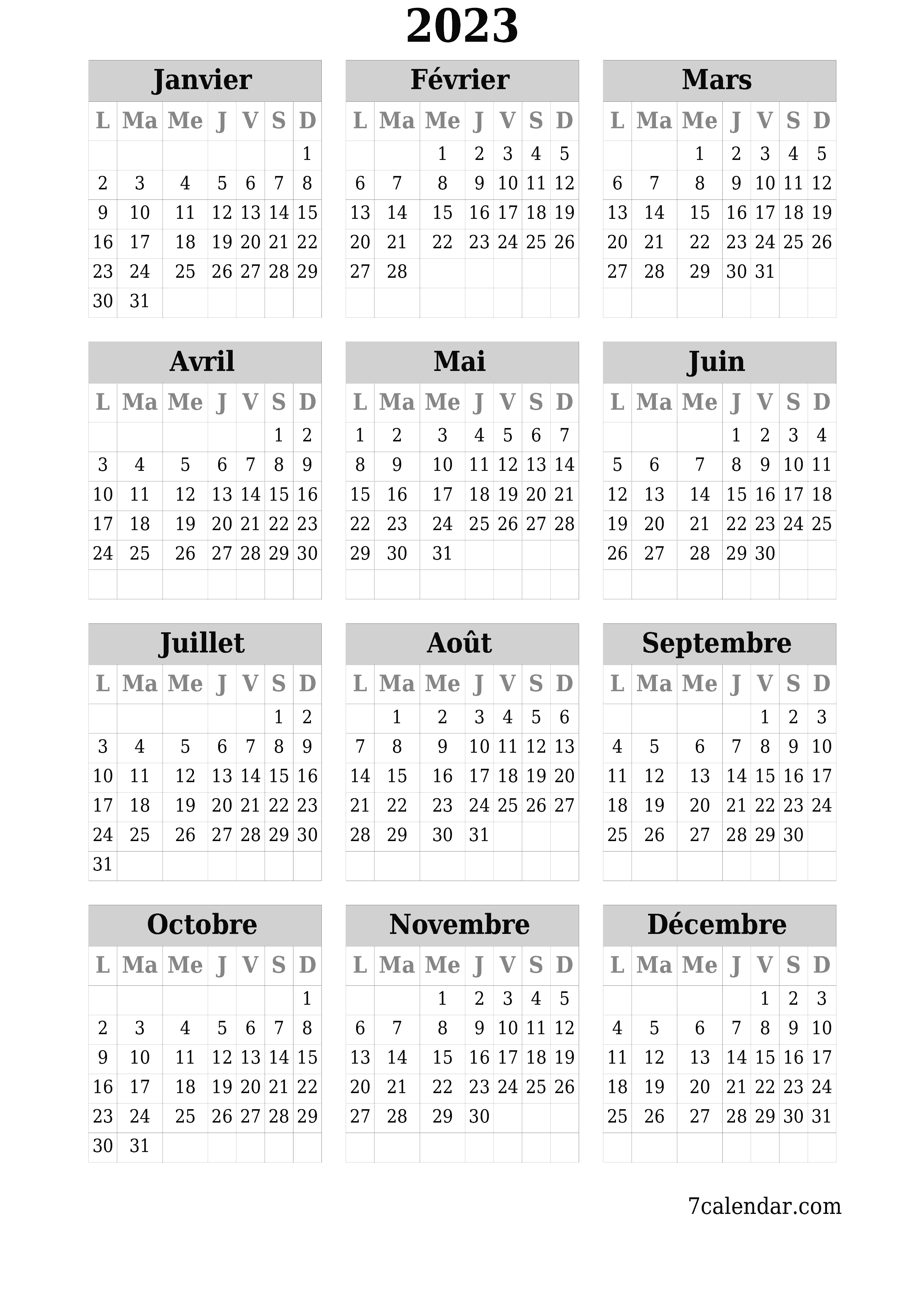 Calendrier 2023 En Français Png Calendrier 2023