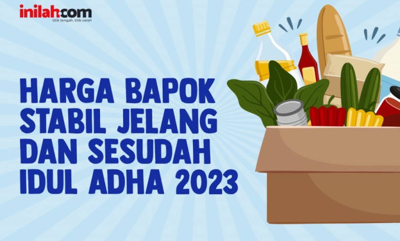 Infografis Harga Bapok Stabil Jelang Dan Sesudah Idul Adha 2023