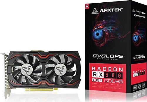 Scope Arktek Cyclops Rx580 8gb Gddr5 256bit 1xdvi 1xhdmi 1xdp