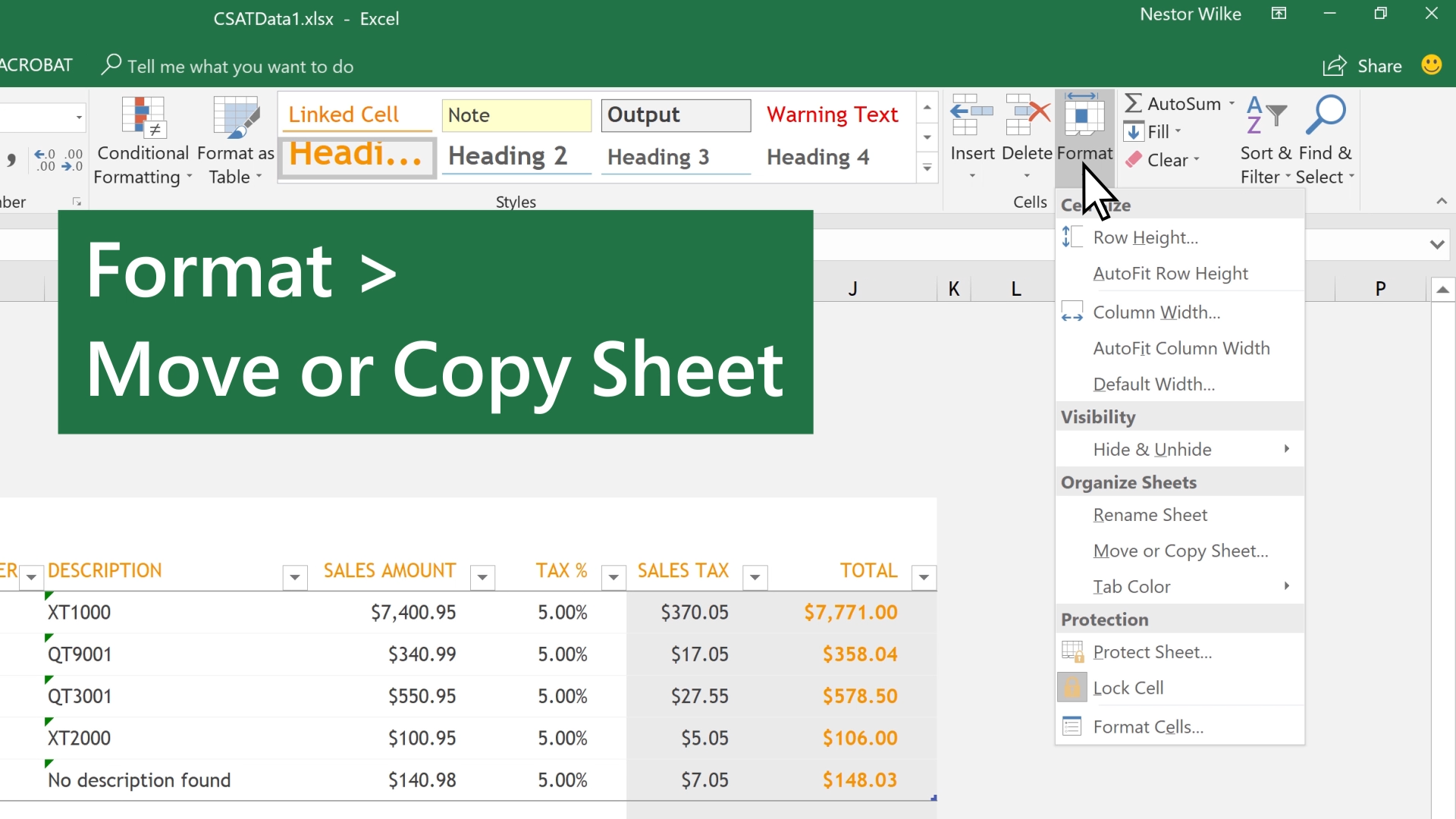 How To Transfer Data From One Table Another In Excel