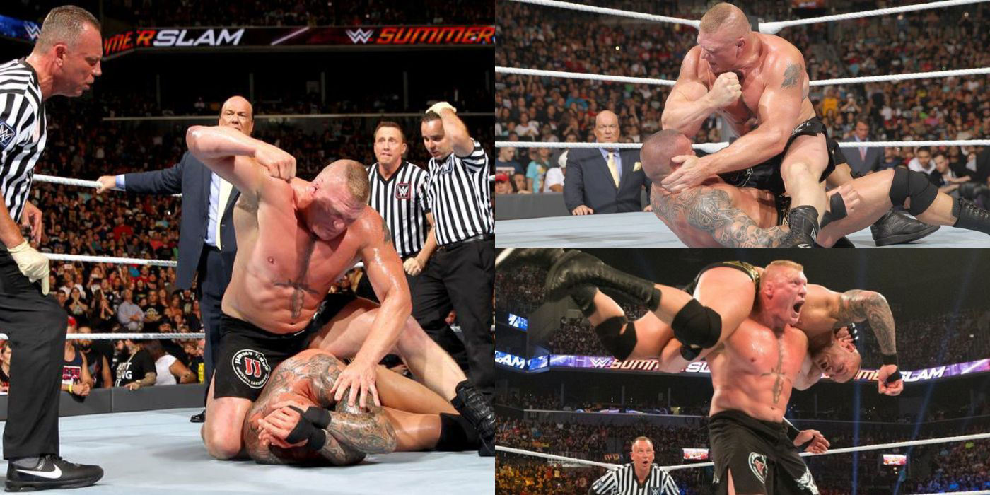 Brock Lesnar Vs Randy Orton The Real Story Behind This Controversial