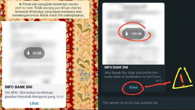 Waspadai Penipuan Lewat Whatsapp Berkedok Bank Bni Jangan Klik Danquot