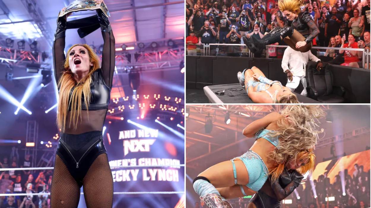 Becky Lynch Fights Back Tears As She Wins Nxt Womens Title 10 Years