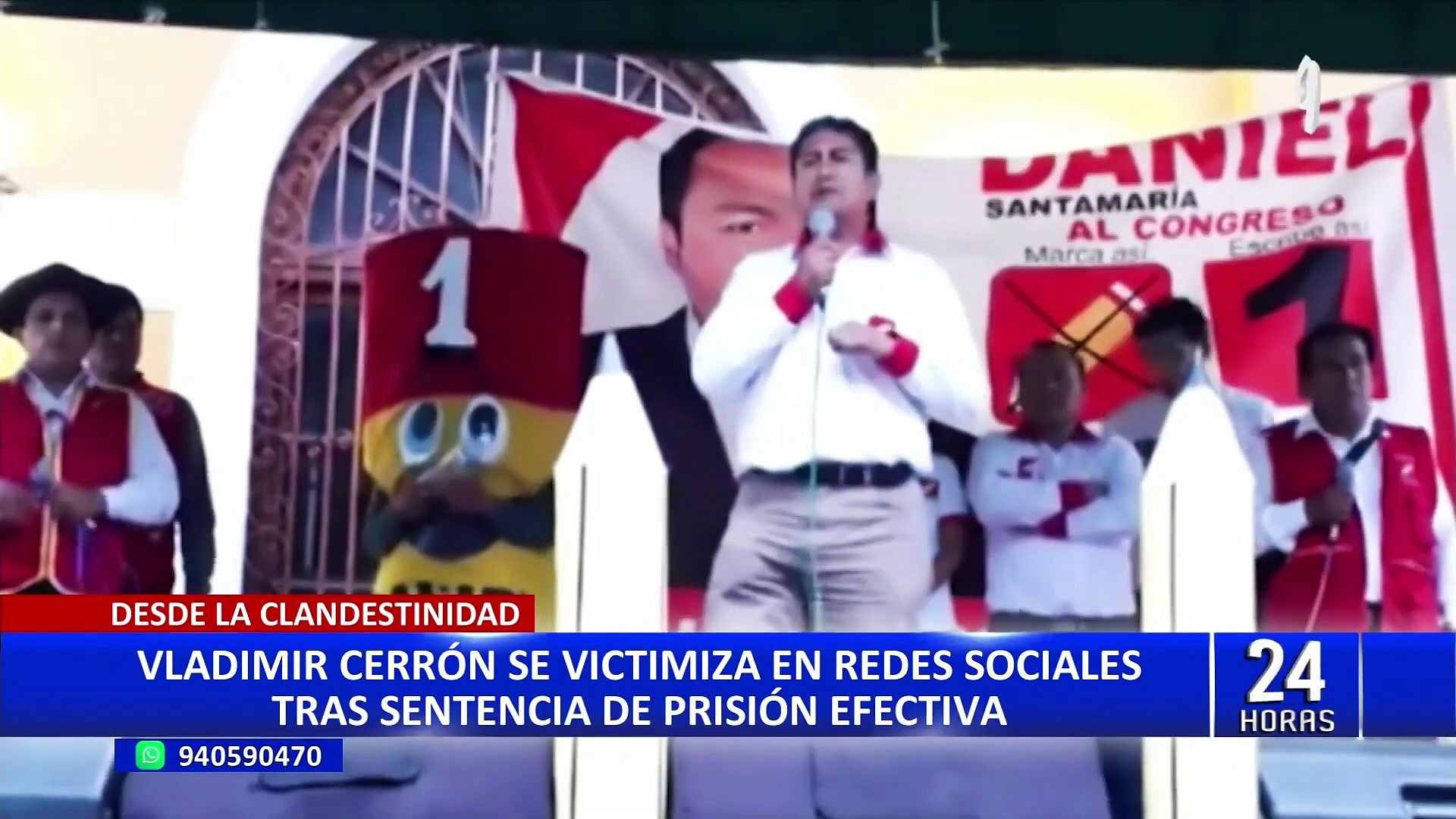 Vladimir Cerrón Desde La Clandestinidad Se Victimiza Y Rechaza