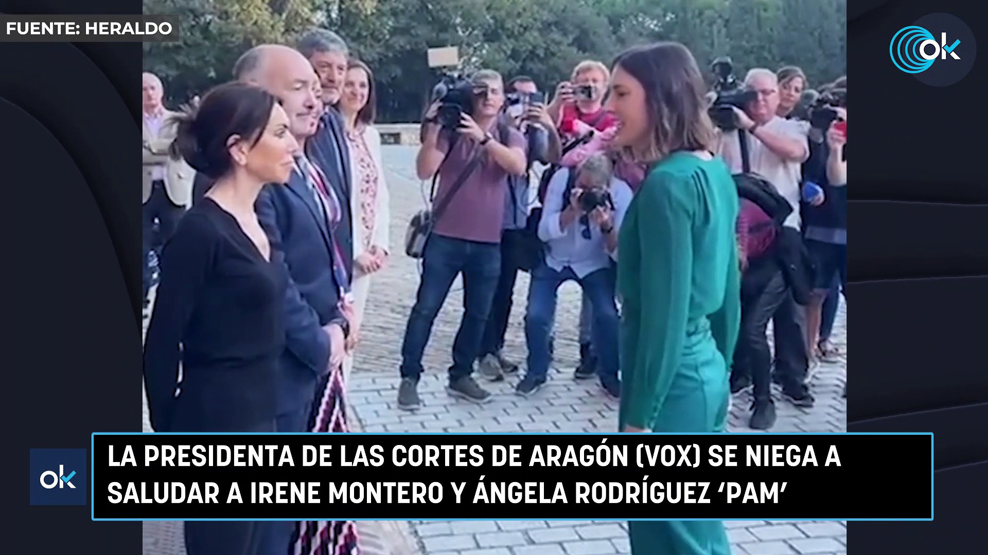 La Presidenta De Las Cortes De Aragón Vox Se Niega A Saludar A Irene