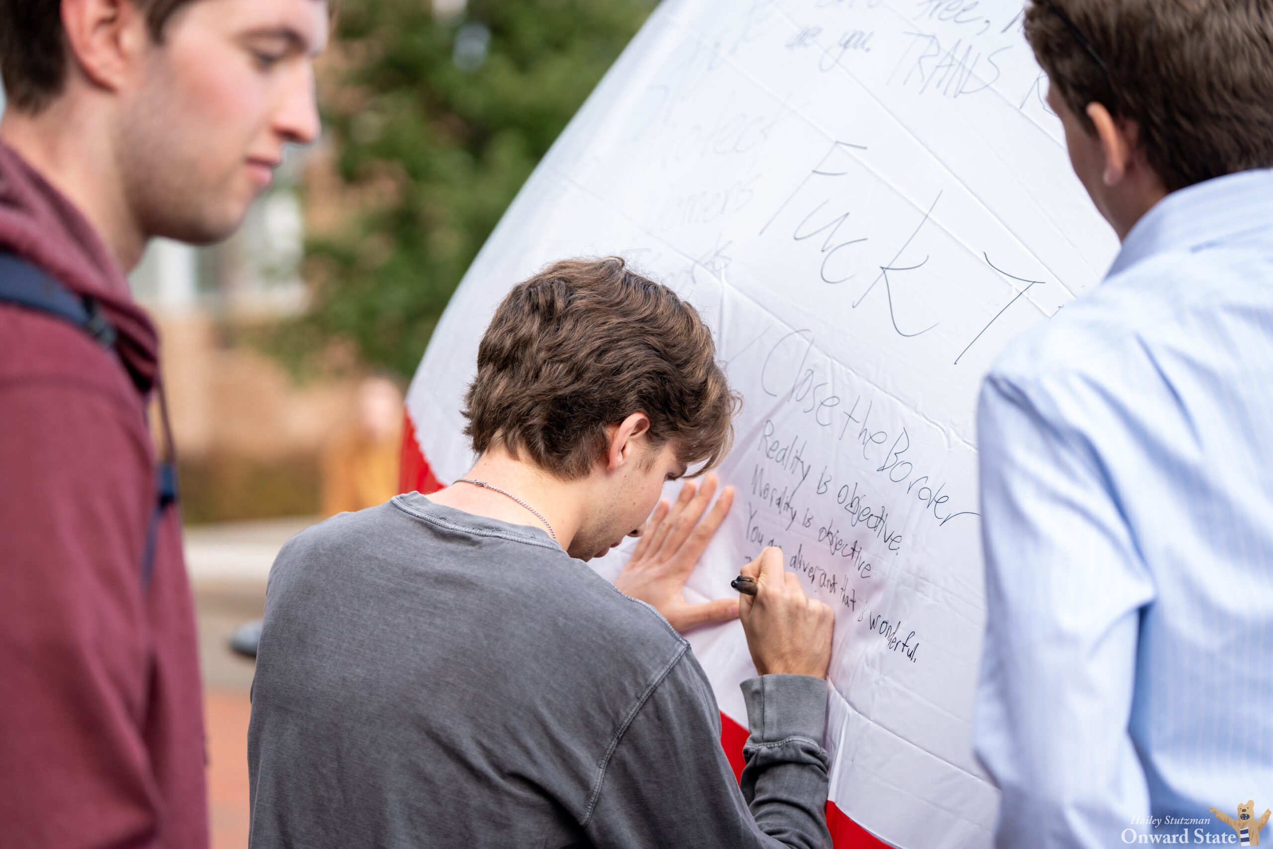 Riley Gaines Speech At Penn State Draws Dozens Of Supporters And