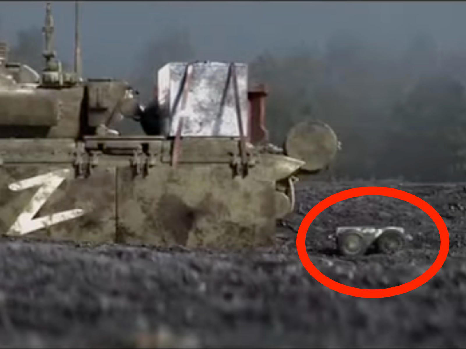 Ukraine Shows Off A New Ground Drone Meant To Drive Under Russian Tanks