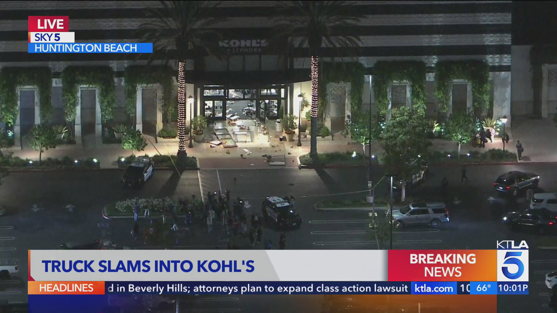 Suspected Intoxicated Driver Smashes Truck Into Kohls Leads Police On
