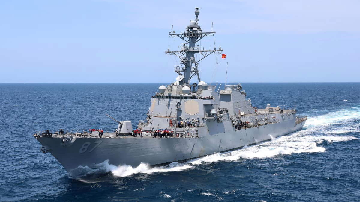 Us Navy Warship Shoots Down Iranian Made Drone Launched By Houthis From