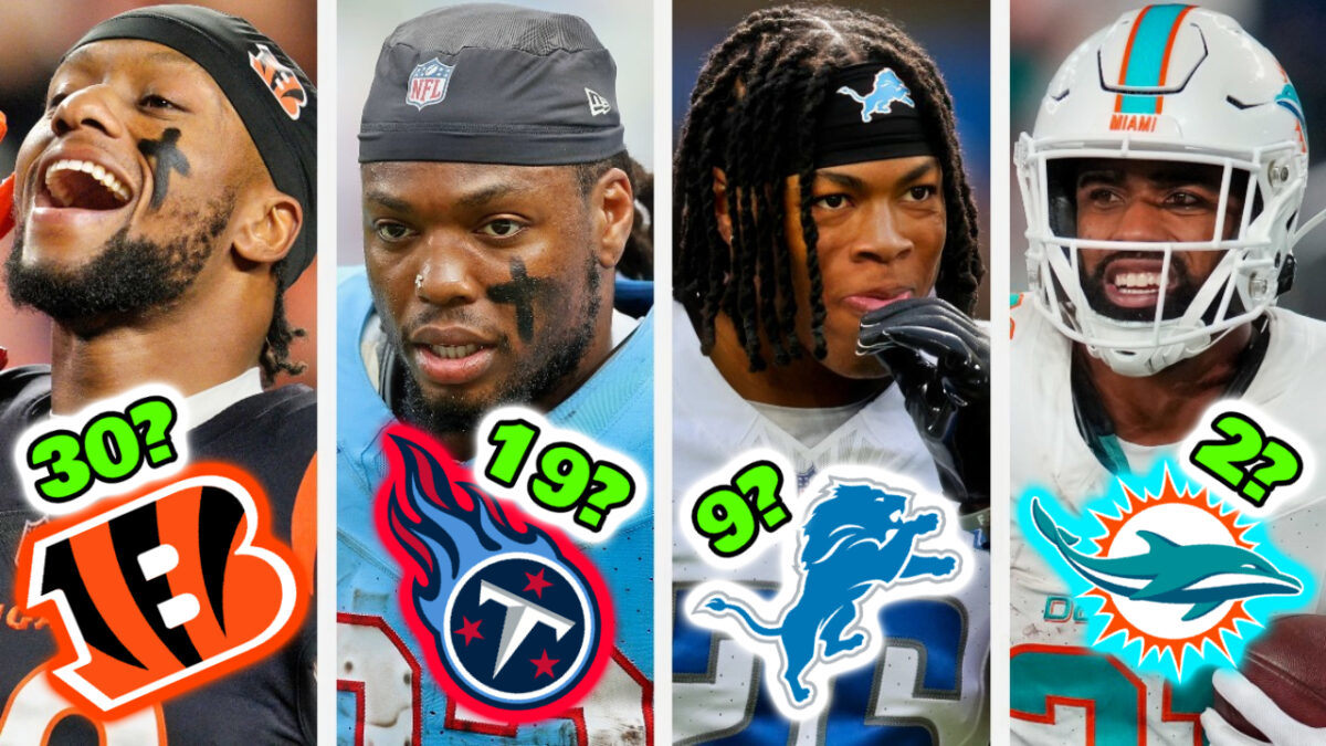 Ranking All 32 Nfl Teams Running Backs From Worst To First After Week 12