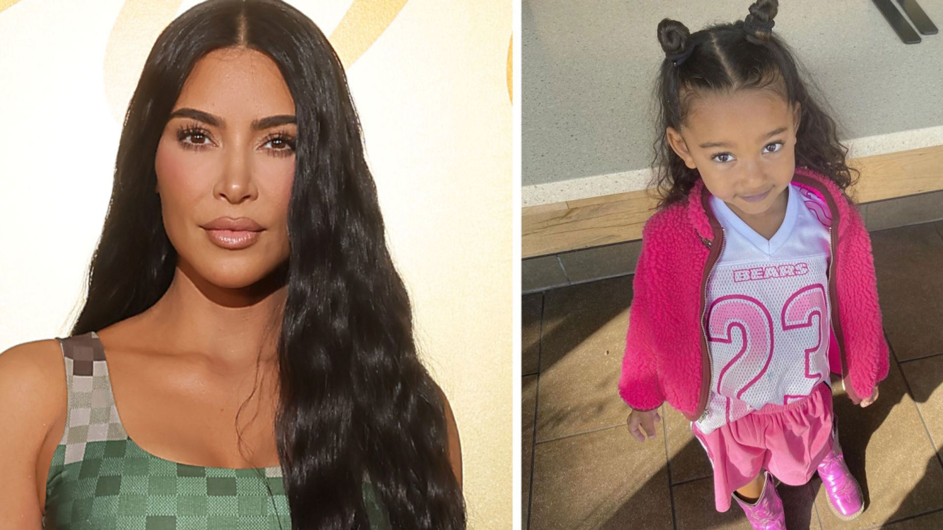 Kim Kardashians Photo Of Mini Me Daughter Chicago Leaves Fans