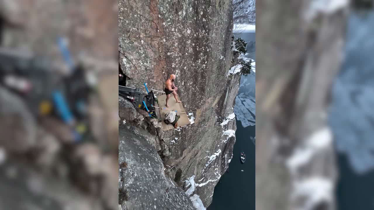 Un Hombre Bate El Récord Saltando Desde Más De 30 Metros En Plancha