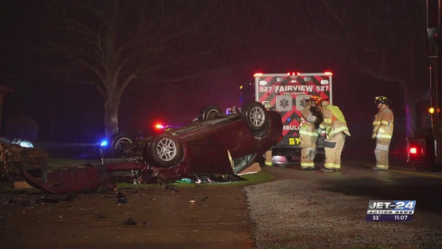 One Hospitalized After Rollover Crash On Tuesday