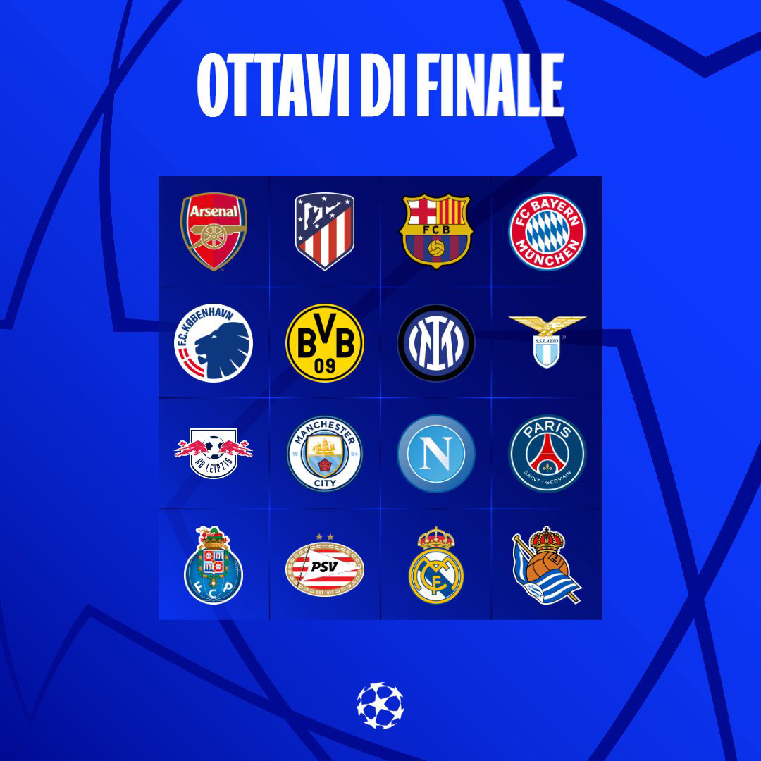 Ufficiale Ottavi Champions League 7 Possibili Avversarie Del Napoli