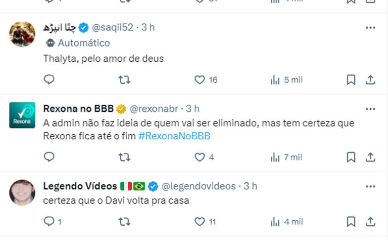 Enquete Bbb 24 Davi Juninho E Thalyta Estão No 2º Paredão Da Edição