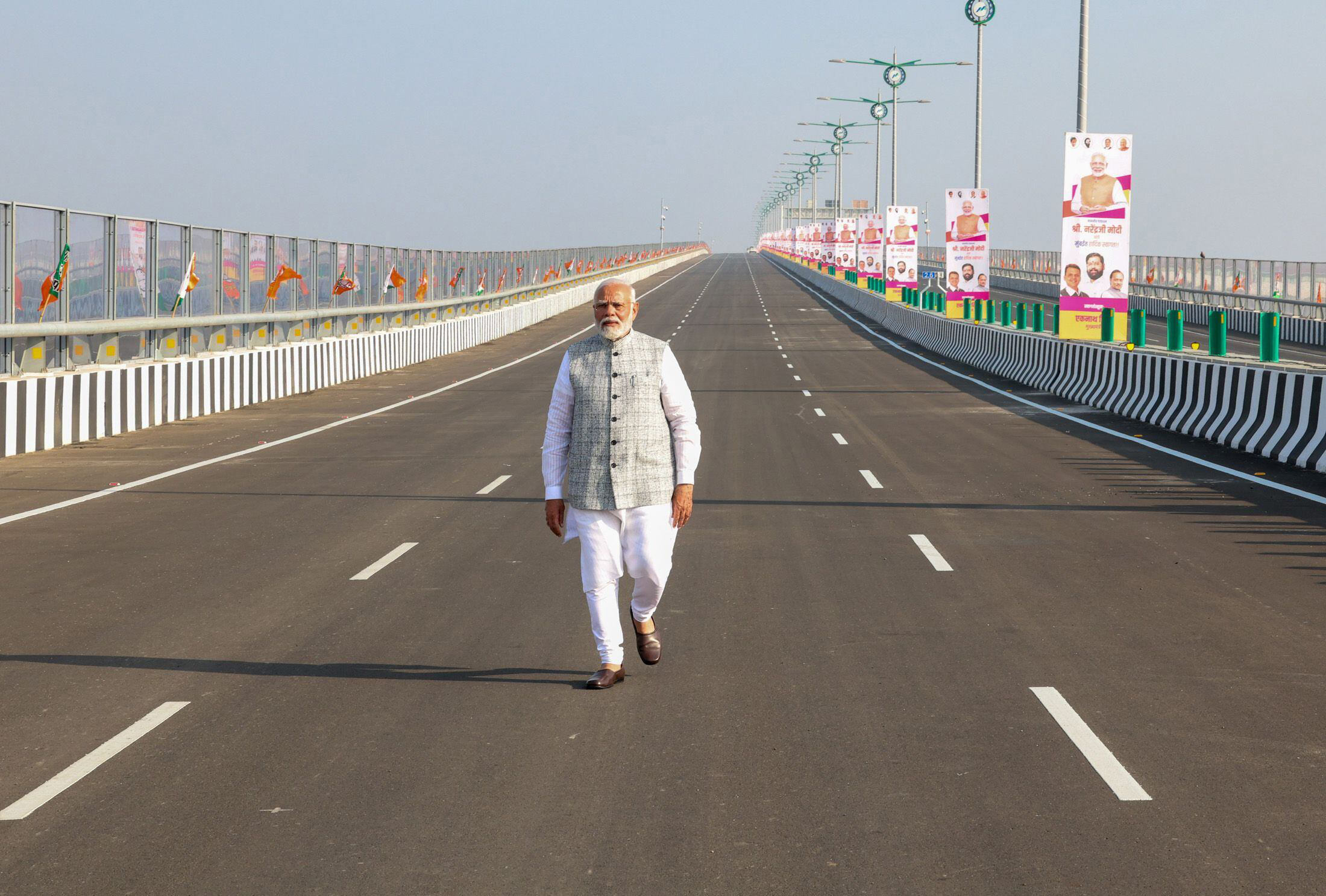 Atal Setu Indias Prime Minister Narendra Modi Opens Countrys Longest