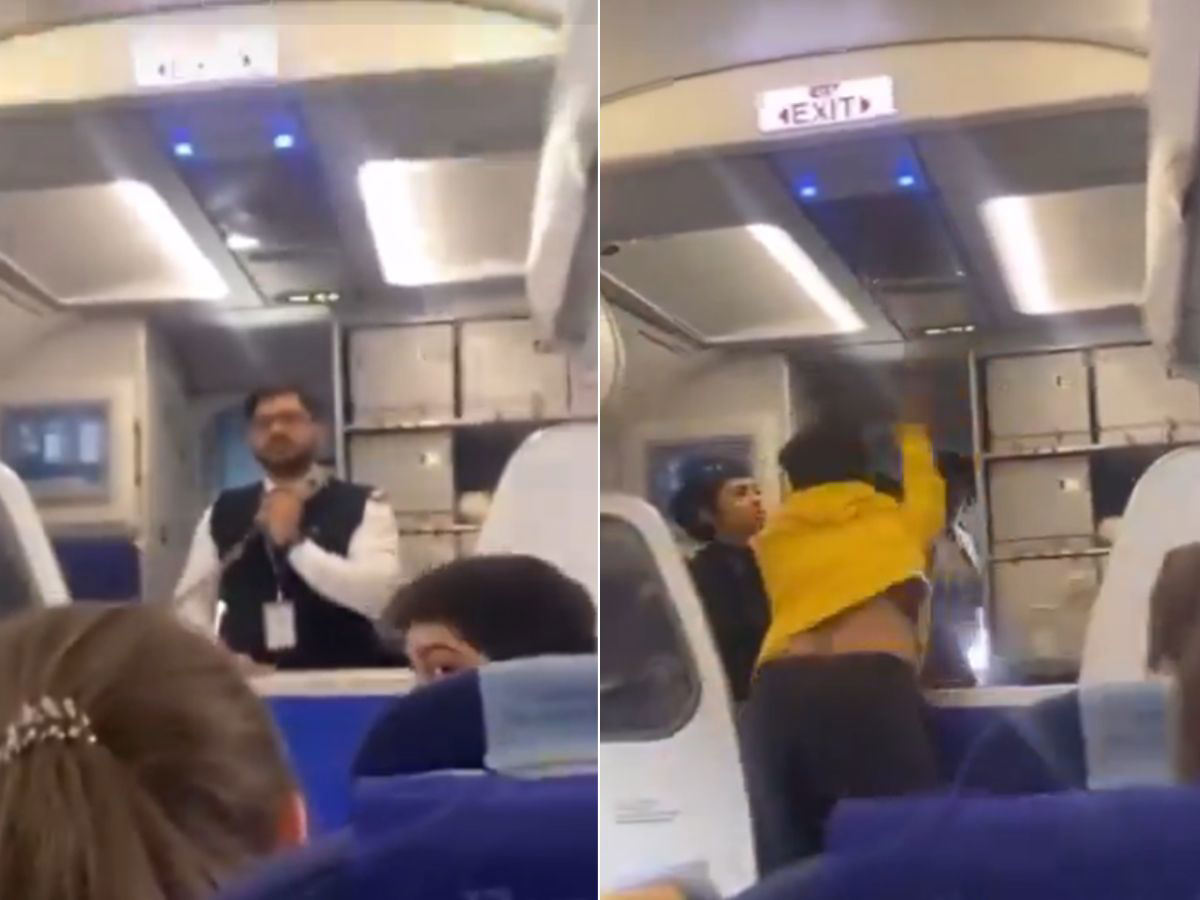 Frustrated Passenger Punches Indigo Pilot Making Delay Announcement