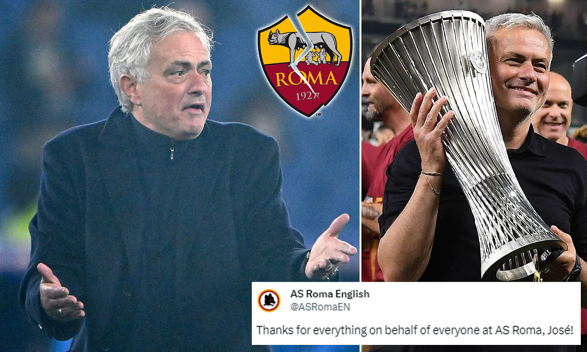 Jose Mourinho Is Sacked By His Italian Club Roma