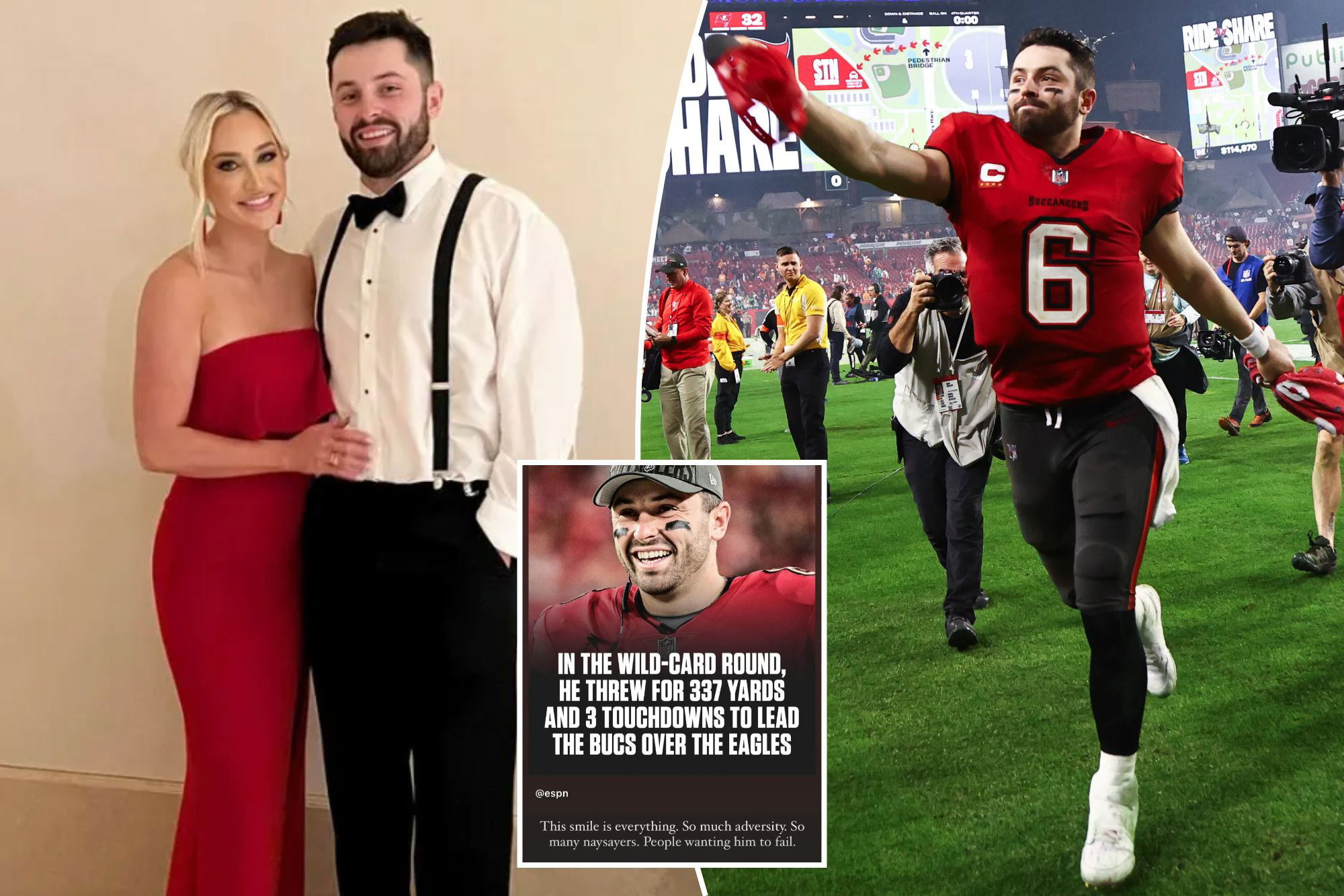 Baker Mayfields Wife Emily Gushes Over Buccaneers Qb After Playoff Win