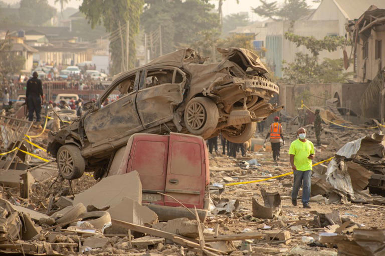 Nigeria Explosion Leaves 3 Dead 77 Injured As Rescue Workers