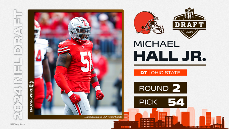 Browns Select Ohio State Dt Michael Hall Jr With The 54th Overall Pick