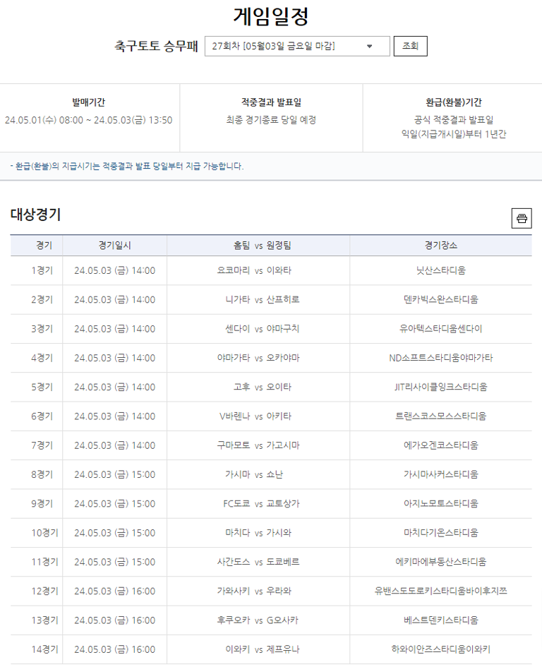 “총 적중금 14억원”축구토토 승무패 26회차 적중결과 발표