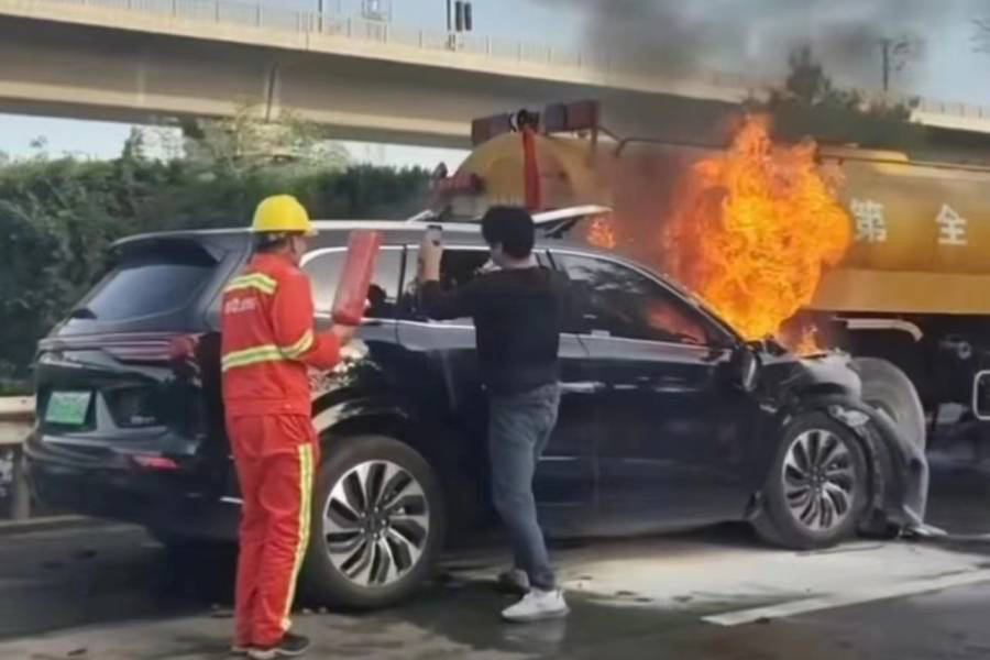 “问界m7高速碰撞起火”事故回应