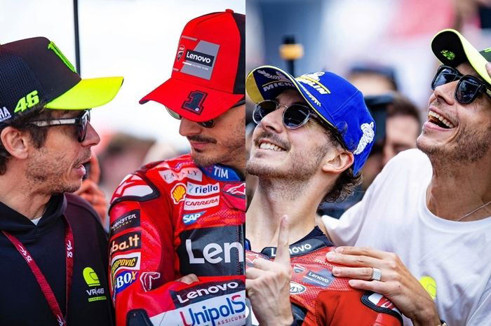 Setelah 10 Tahun Akhirnya Valentino Rossi Wujudkan Mimpi Pecco Bagnaia