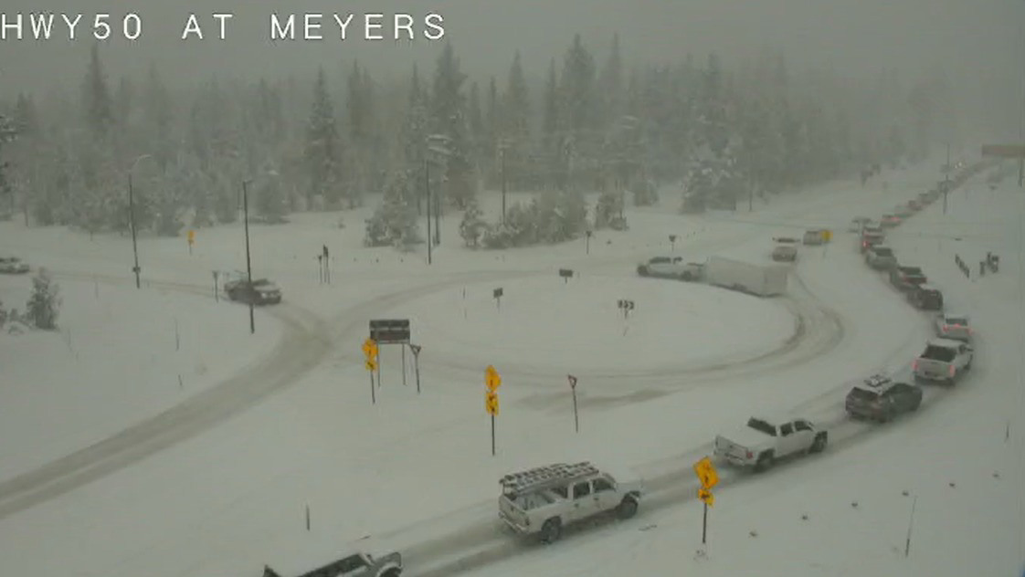 As Storm Hits Tahoe Drivers Told To Strongly Consider Delaying All