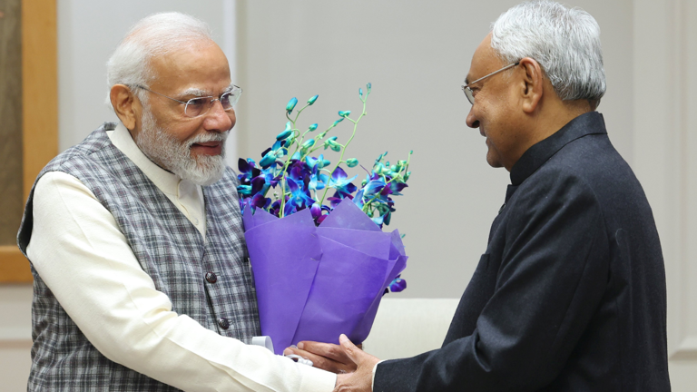 Bihar Cm Nitish Kumar Meets Pm Modi In Delhi Days After Rejoining Bjp