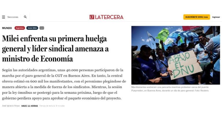 Cómo Mostraron Los Medios Del Mundo El Paro General De La Cgt Y La