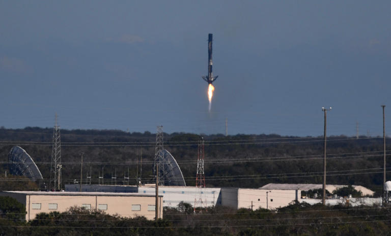 Spacex Falcon 9 Rocket Launches Carrying Cargo For Resupply Mission To