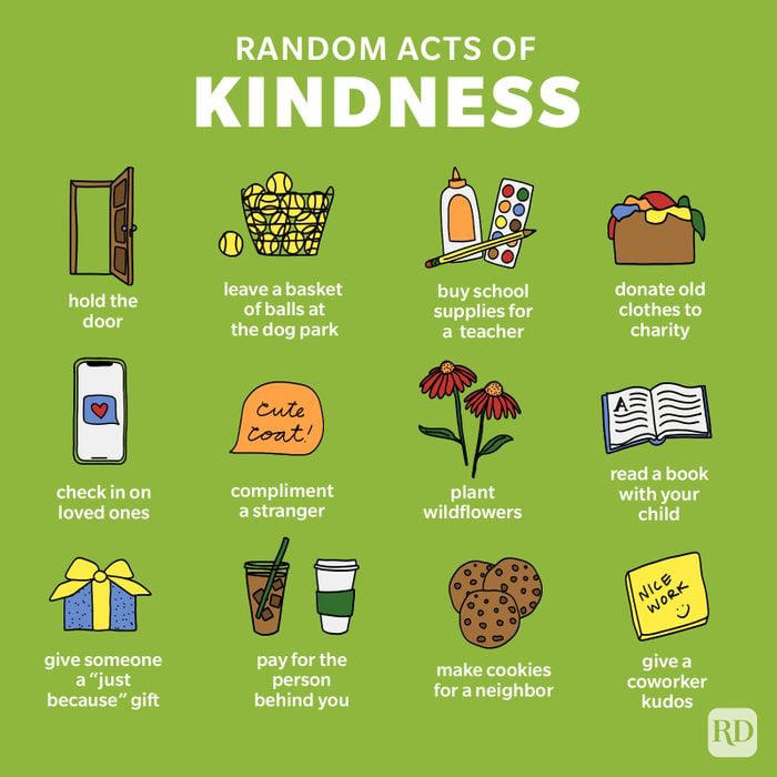 110 Random Acts Of Kindness To Make The World A Nicer Place