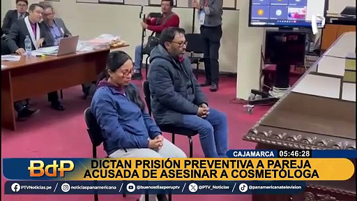 Feminicidio En Cajamarca Dictan Prisión Preventiva Contra Pareja