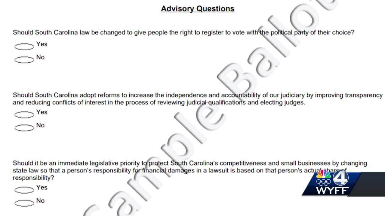 Explanation Of Advisory Questions On Sc Republican Primary Ballot