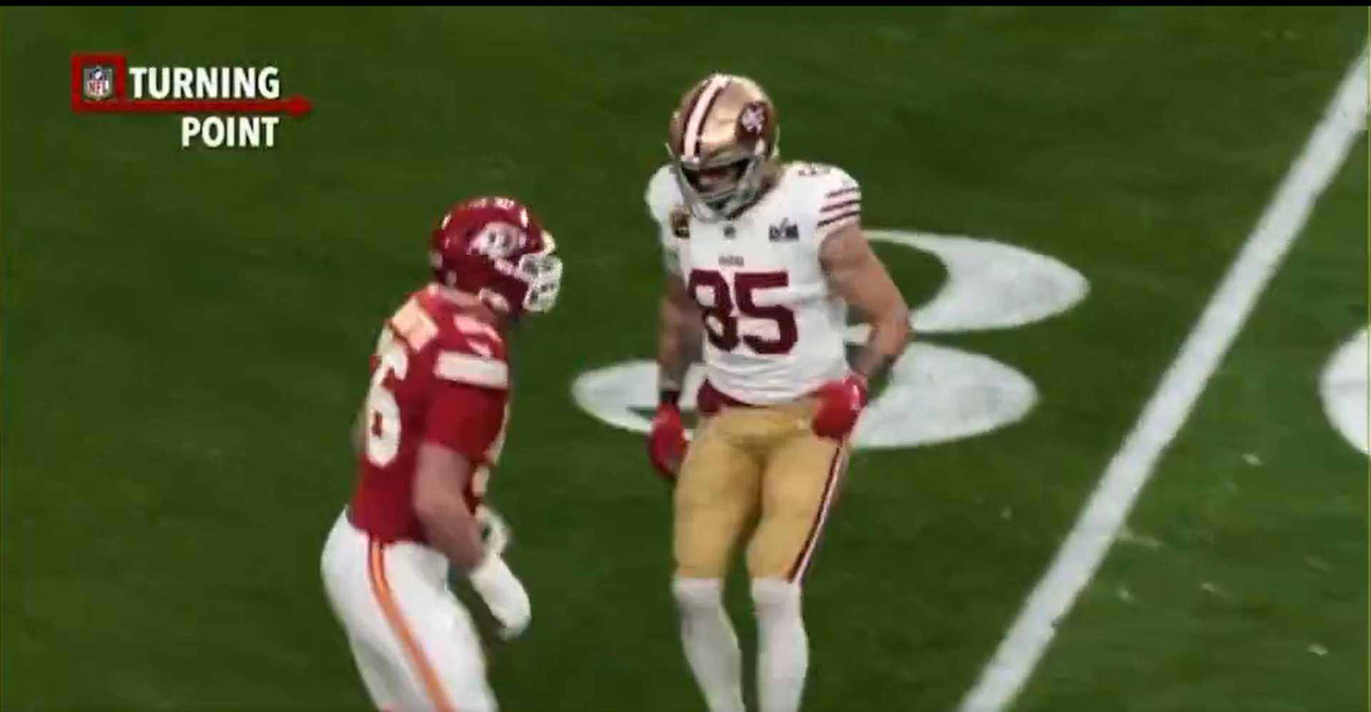 Micd Up Video Shows George Kittle Missing A Super Bowl Loose Ball