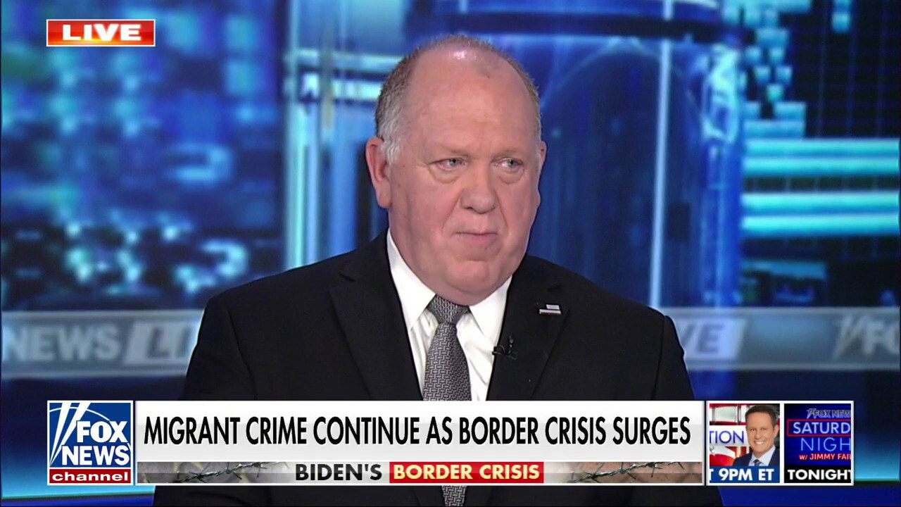 Tom Homan Something Is Coming And Its Not A Laughing Matter