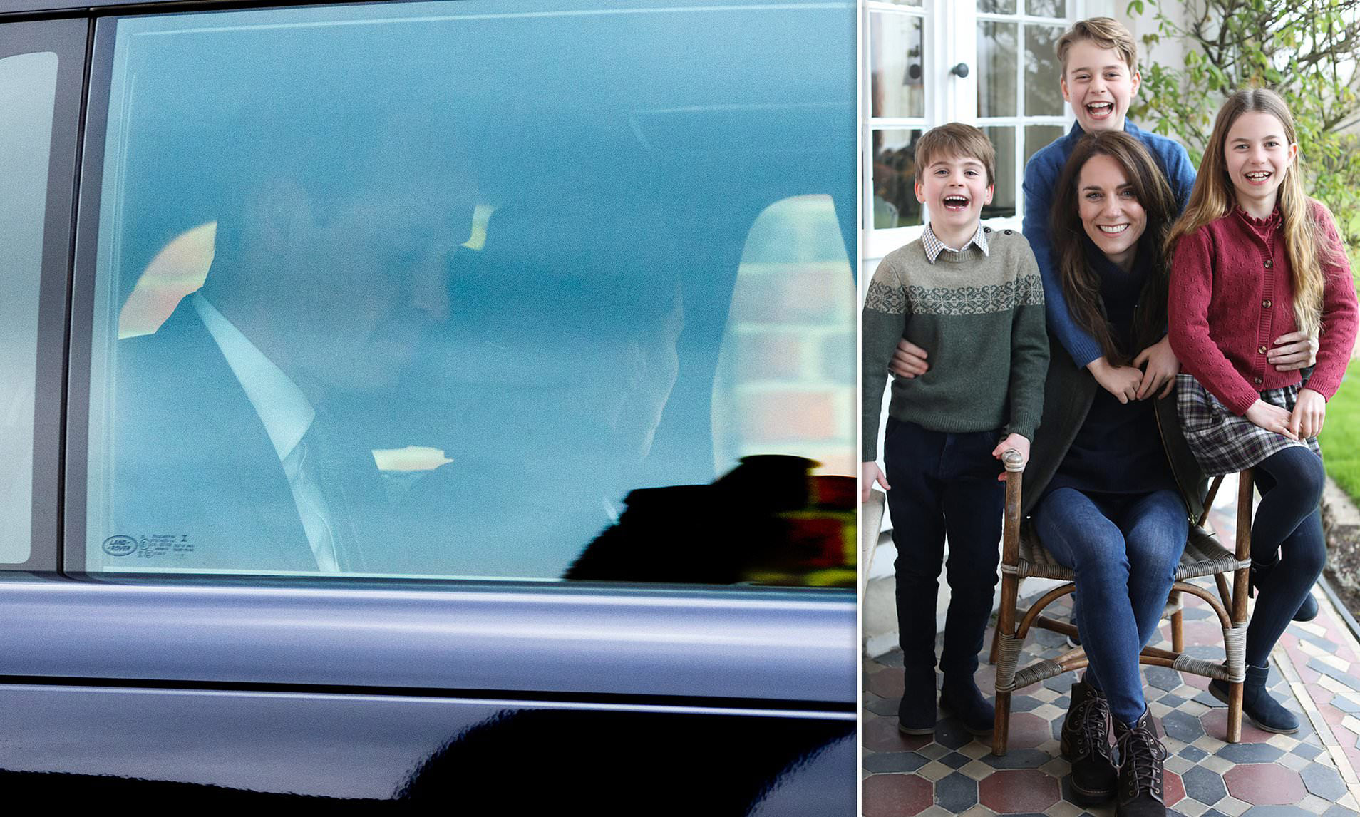 Kate Middleton Is Pictured Leaving Windsor Castle In Car With William